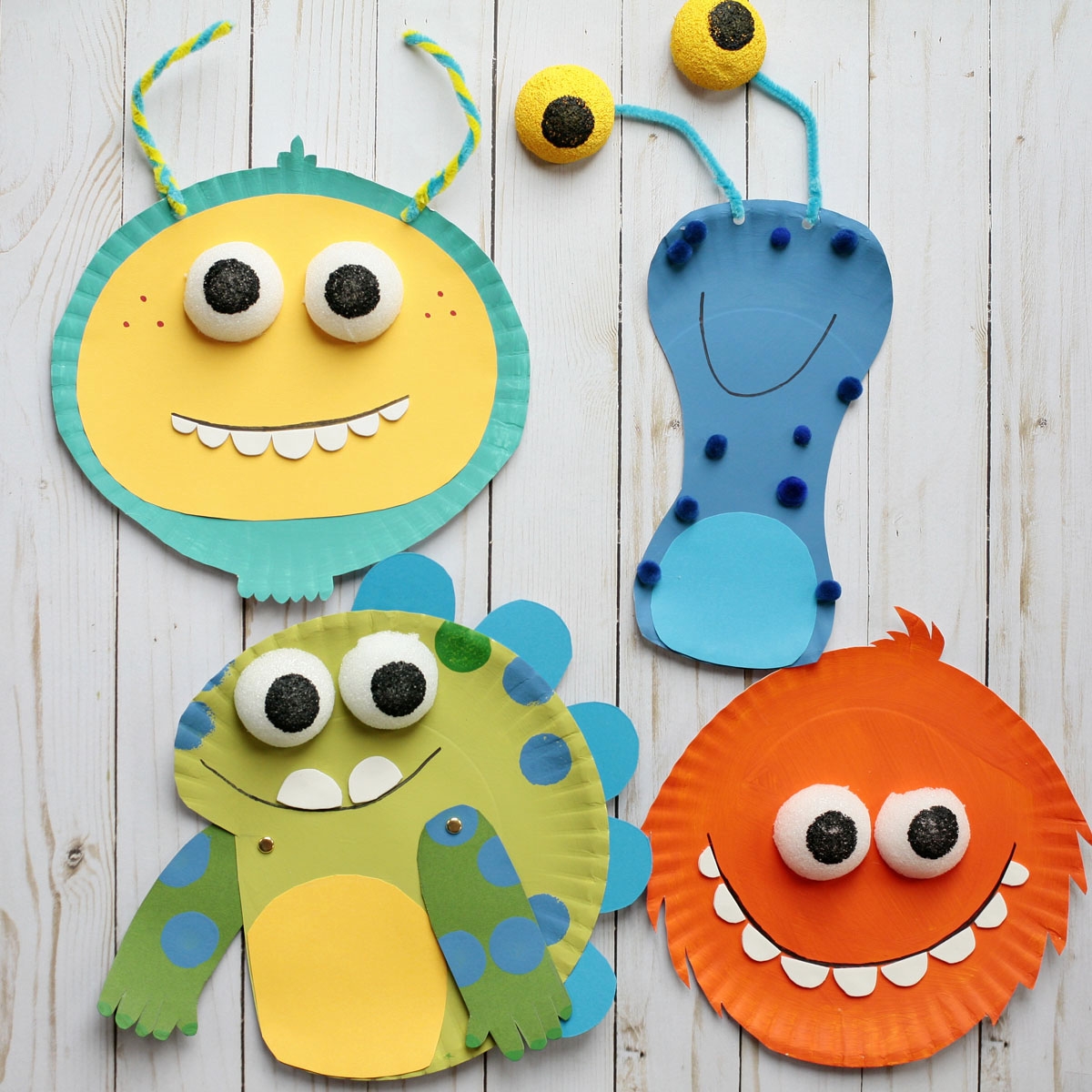 Easy Preschool Monster Crafts Printable - Worksheets Template Free