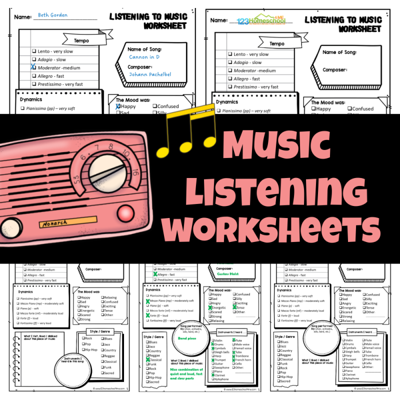 Free Printable Listening Worksheets - Worksheets Template Free