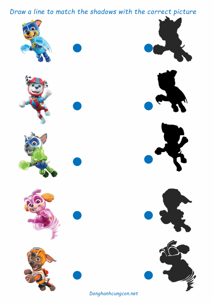 Paw Patrol Preschool Printables - Worksheets Template Free