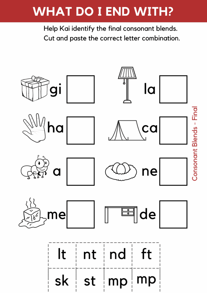 Blending Words Kindergarten Worksheets Pdf - Worksheets Template Free