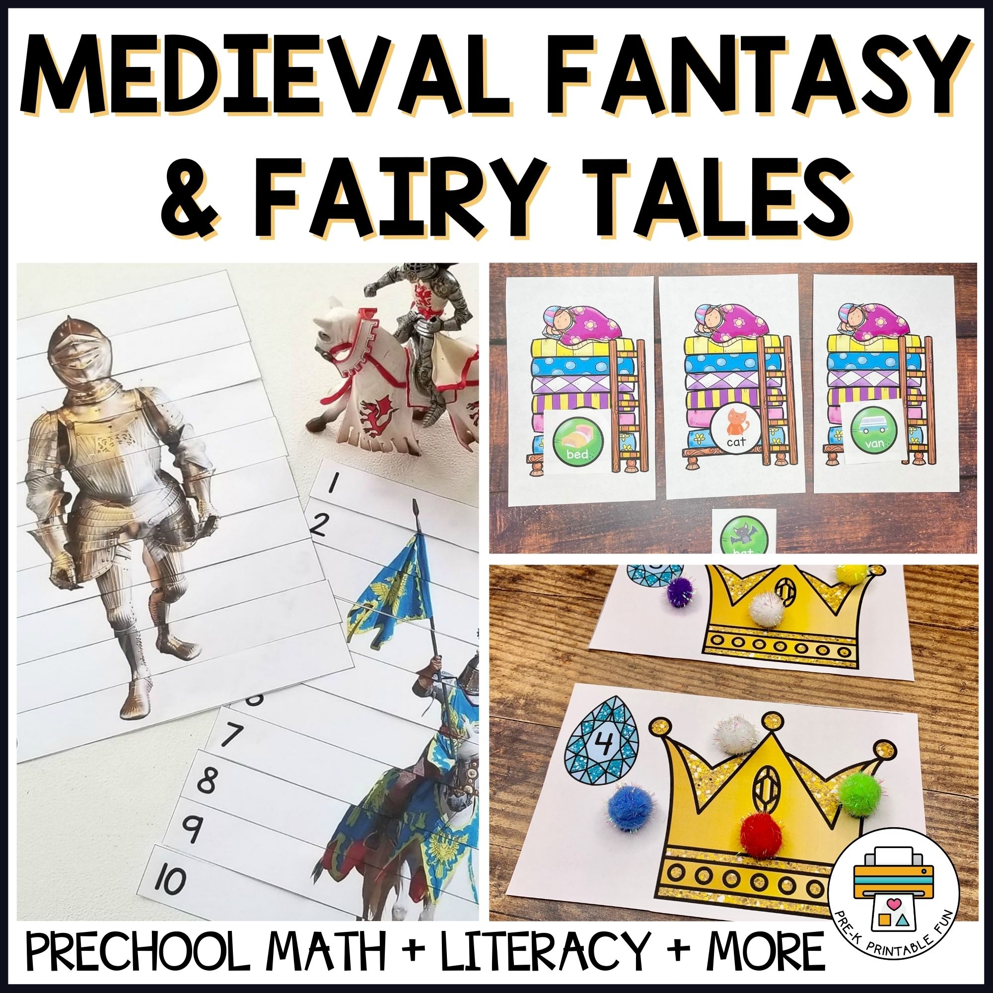 Free Kindergarten Worksheets With Medieval Themes - Worksheets Template ...