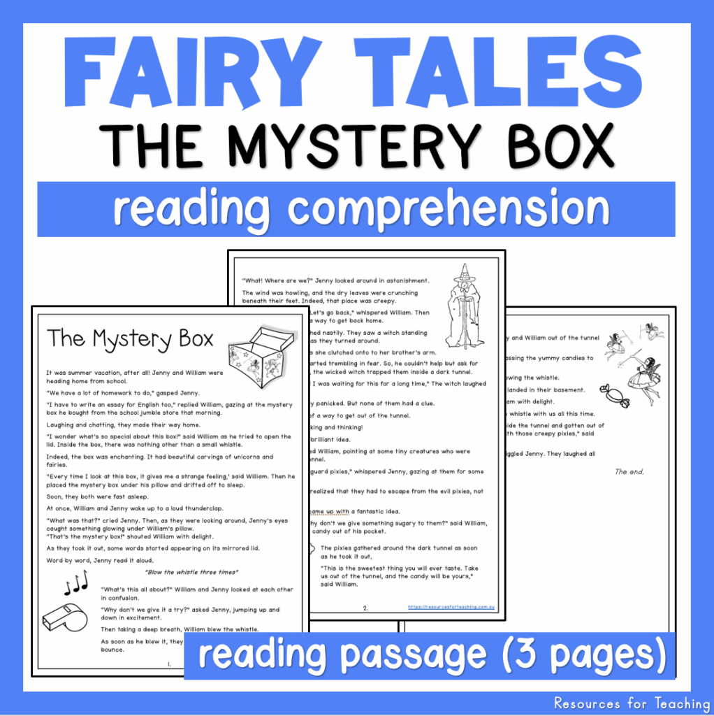 Reading Comprehension Fairy Tales Worksheets - Worksheets Template Free