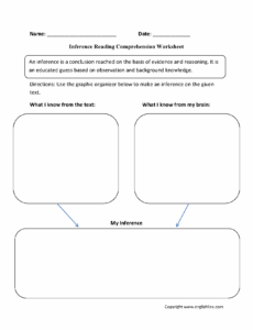 Reading Comprehension Inference Worksheets - Worksheets Template Free