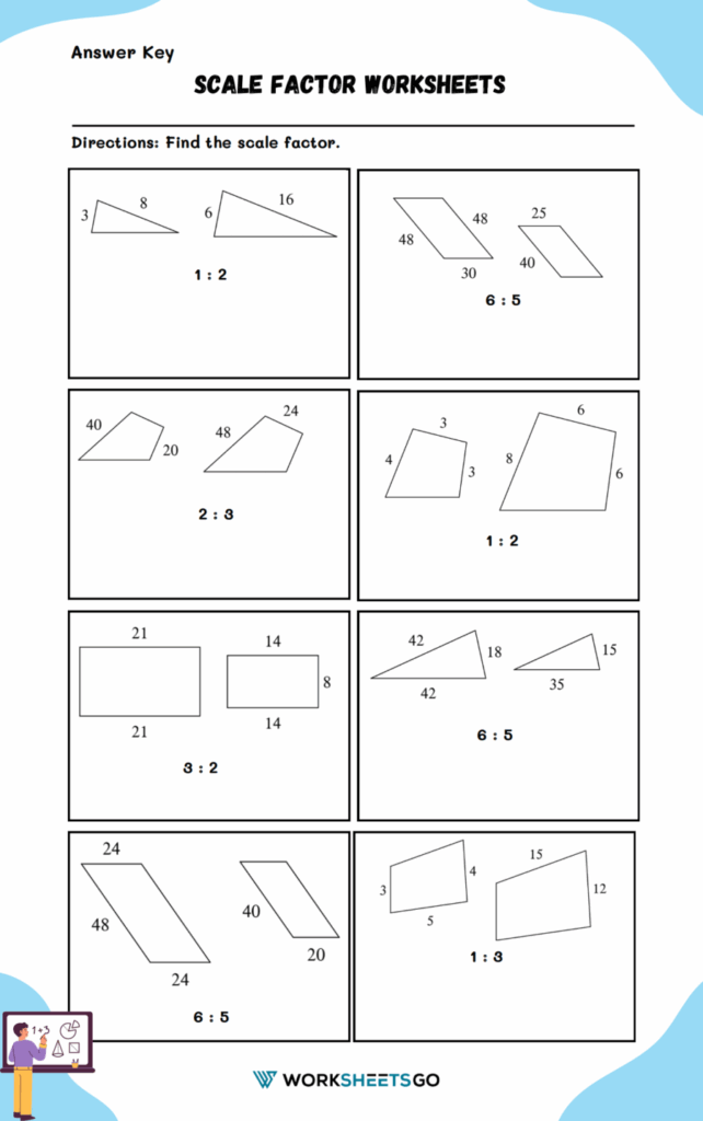 Free Printable Scale Factor Problem Worksheet - Worksheets Template Free