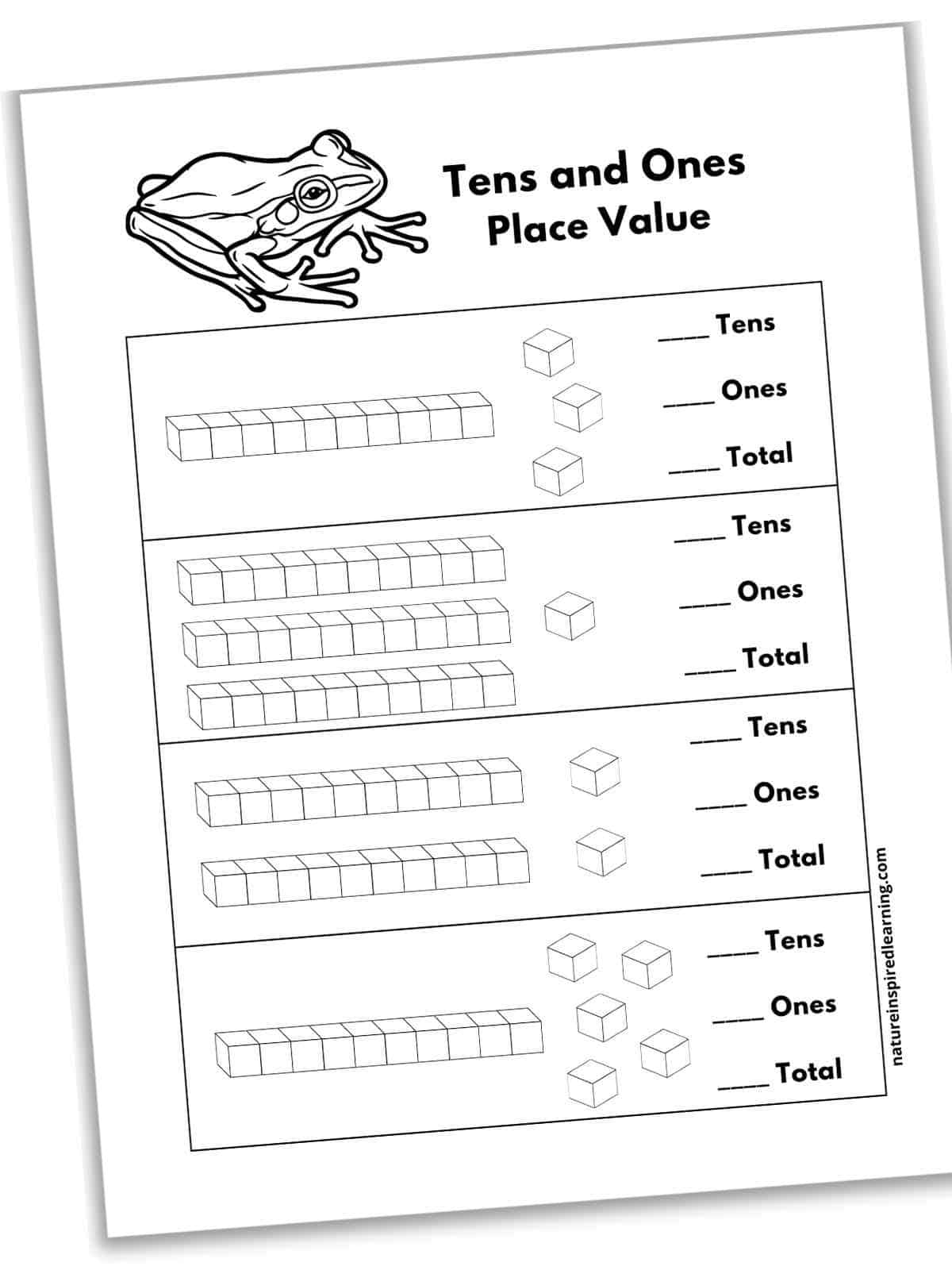 Free Kindergarten Tens And Ones Worksheets - Worksheets Template Free