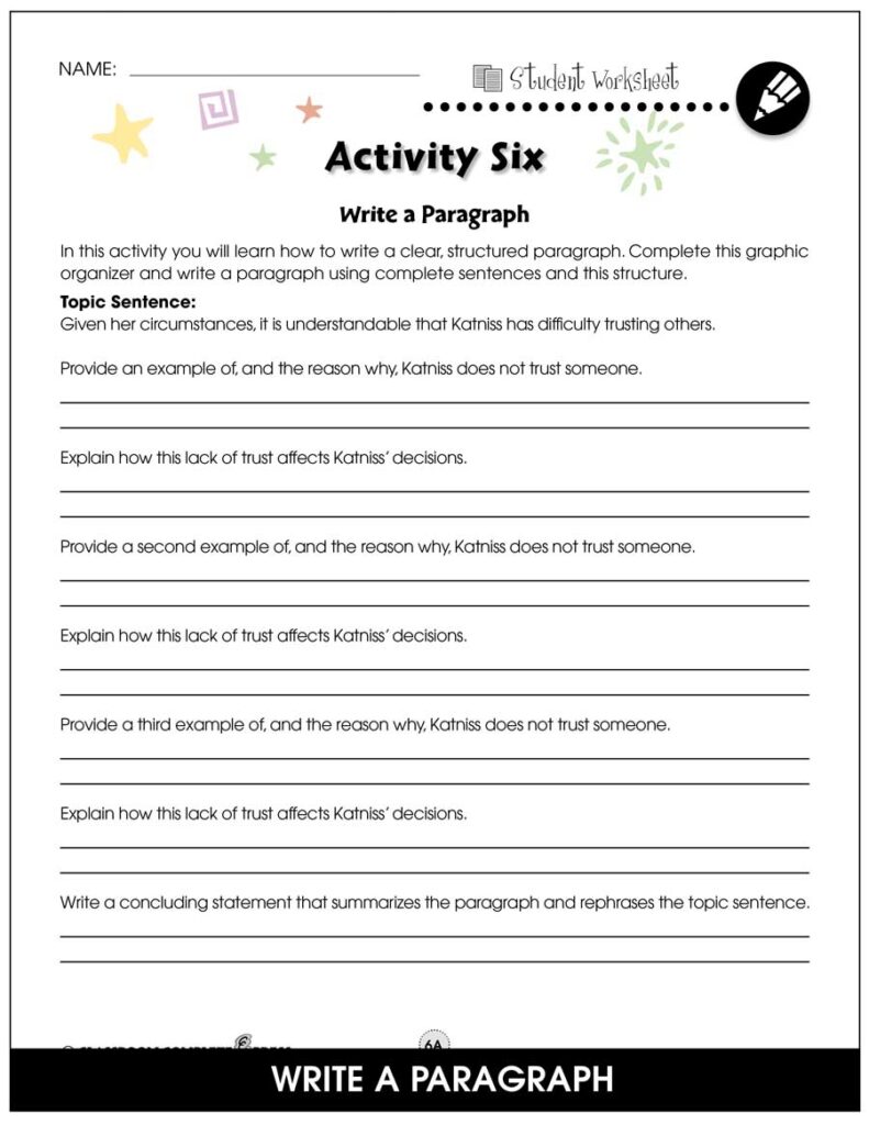 Free Printable Hunger Games Worksheets - Worksheets Template Free