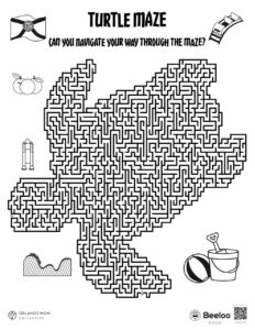 Turtle Maze Worksheet - Worksheets Template Free