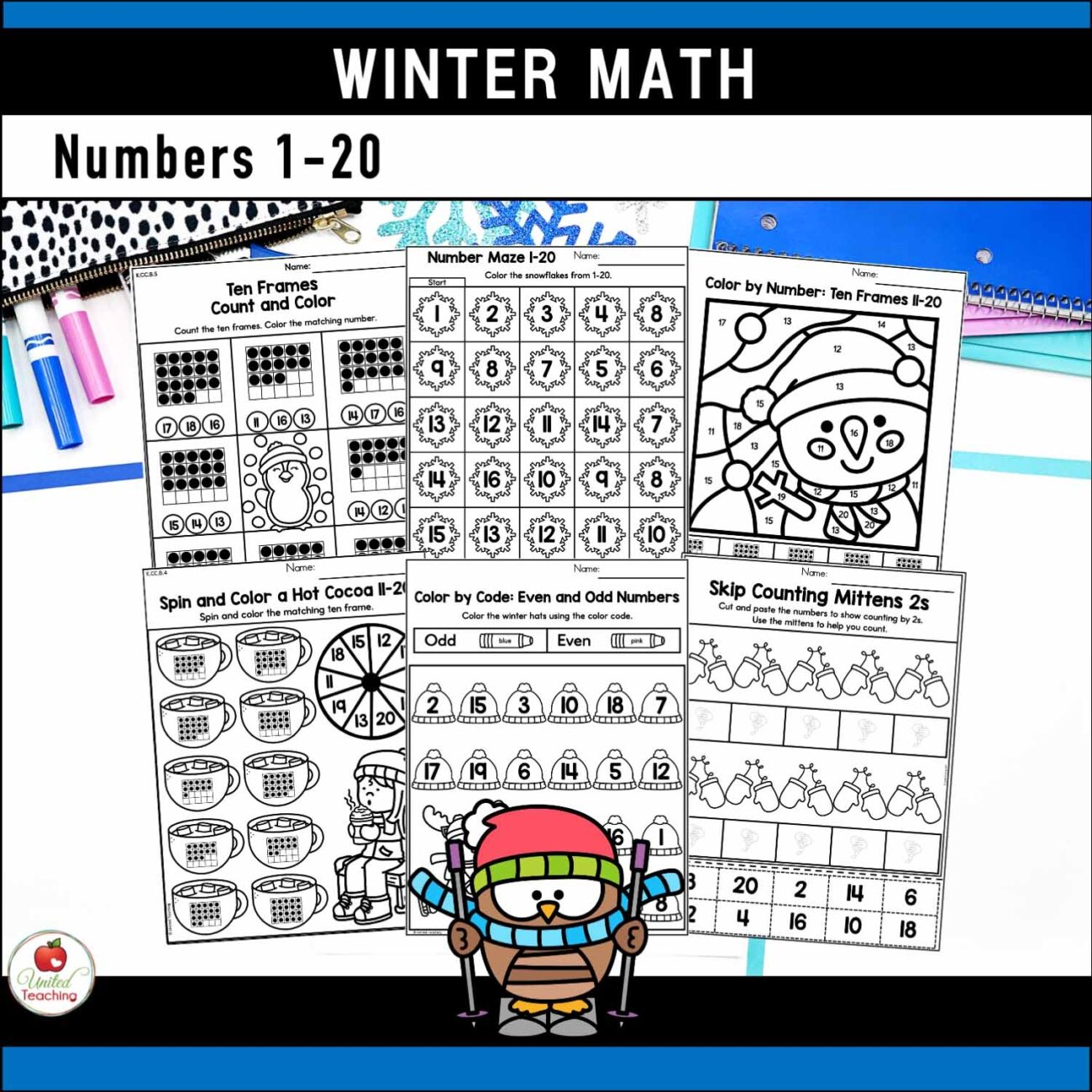 Kindergarten Winter Math Worksheets - Worksheets Template Free