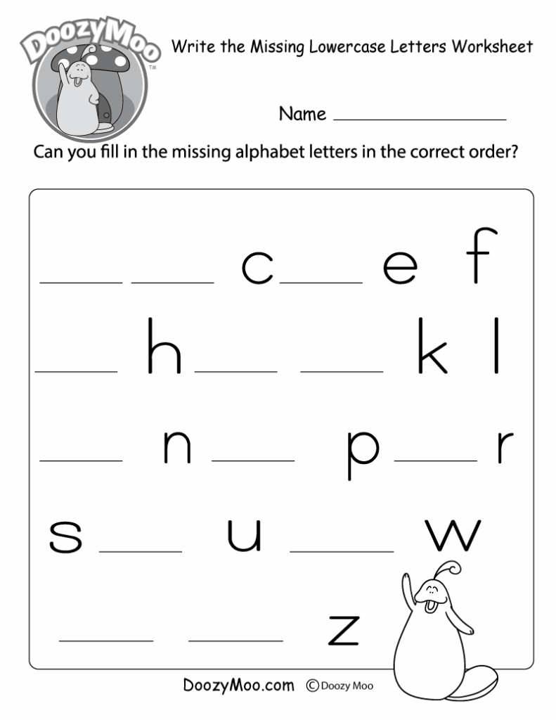 Lowercase Alphabet Worksheet - Worksheets Template Free