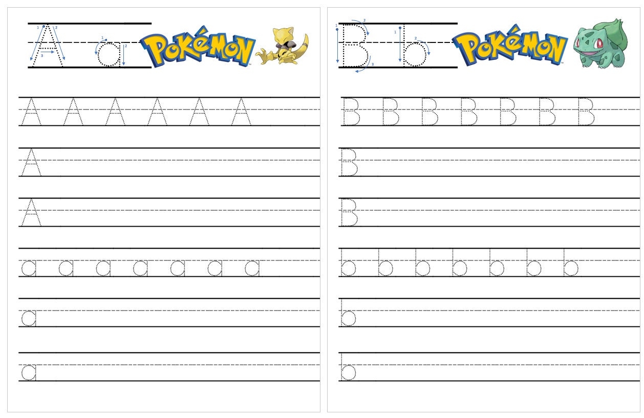 Free Printable Pokemon Worksheets - Worksheets Template Free