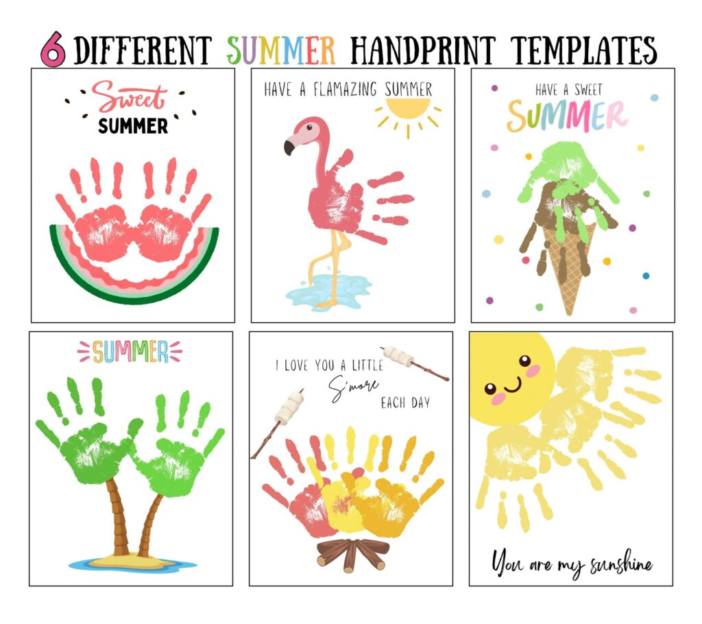 Printable Summer Crafts For Preschoolers - Worksheets Template Free