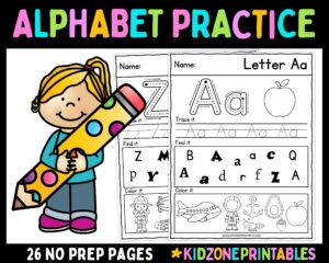 Kidzone Preschool Printables - Worksheets Template Free