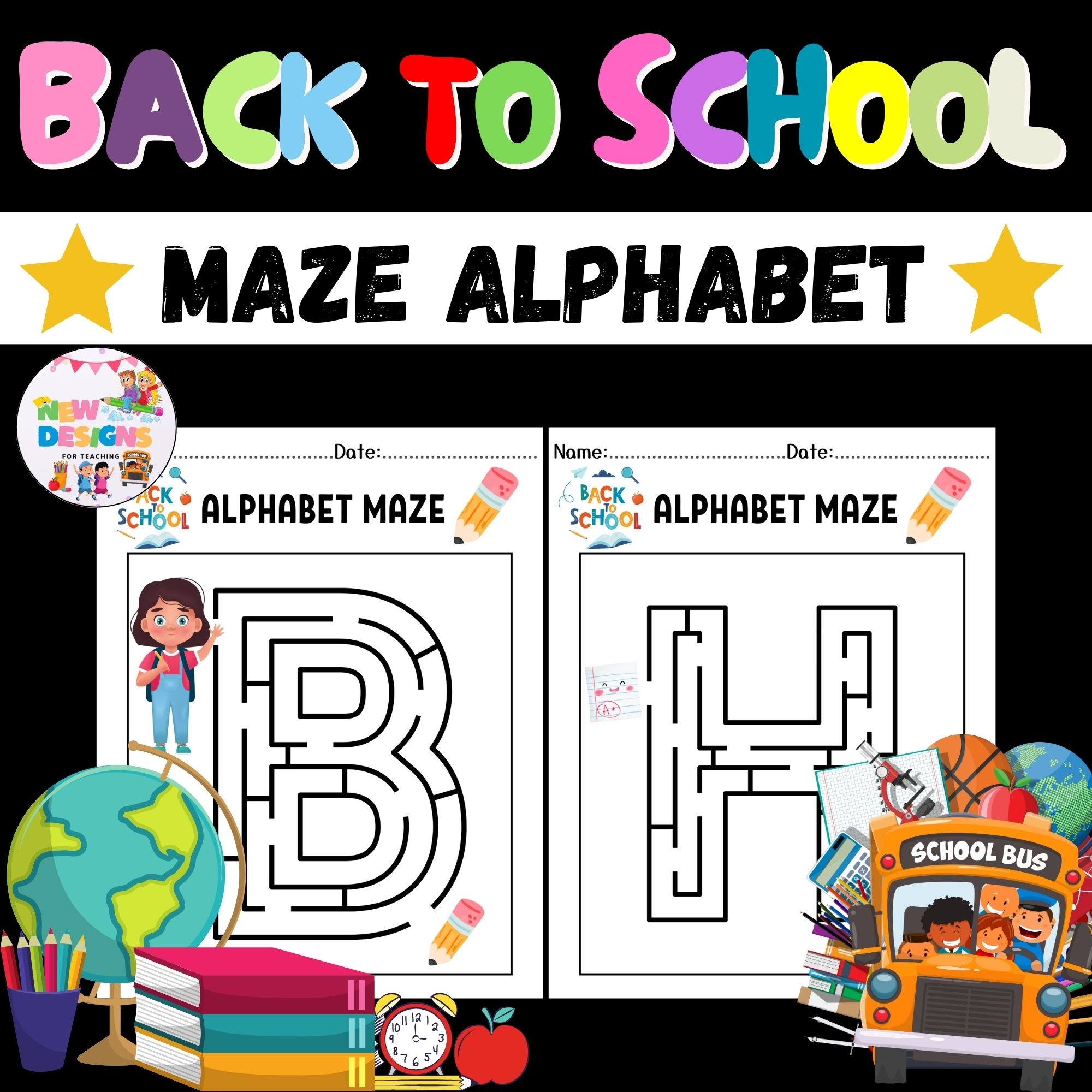 School Maze Worksheet - Worksheets Template Free