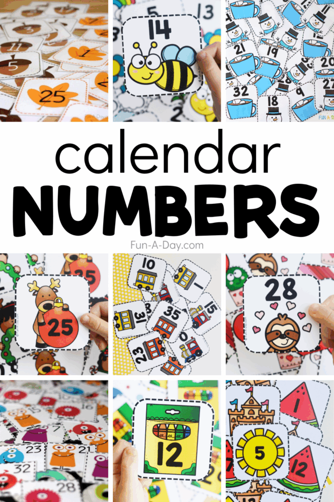 Preschool Printable Calendar Pieces - Worksheets Template Free