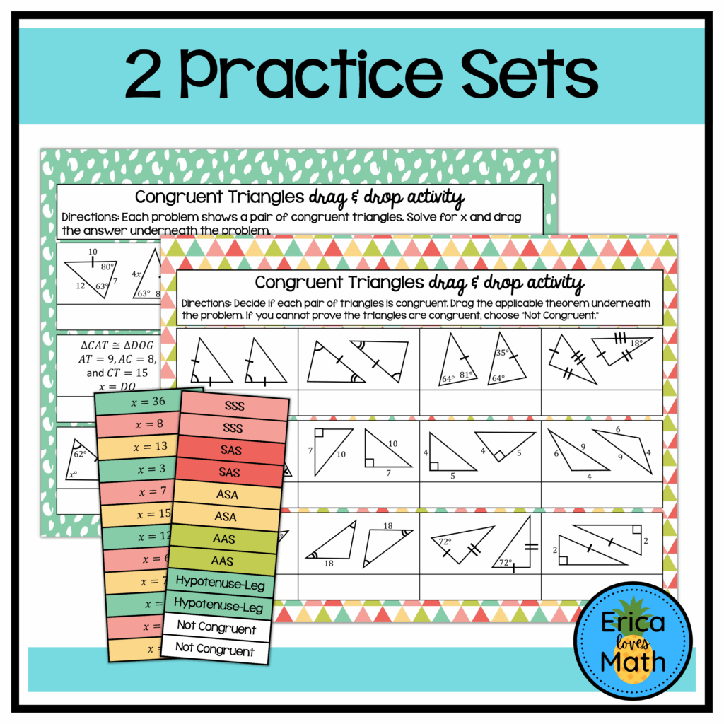 Triangle Congruence Maze Worksheet - Worksheets Template Free