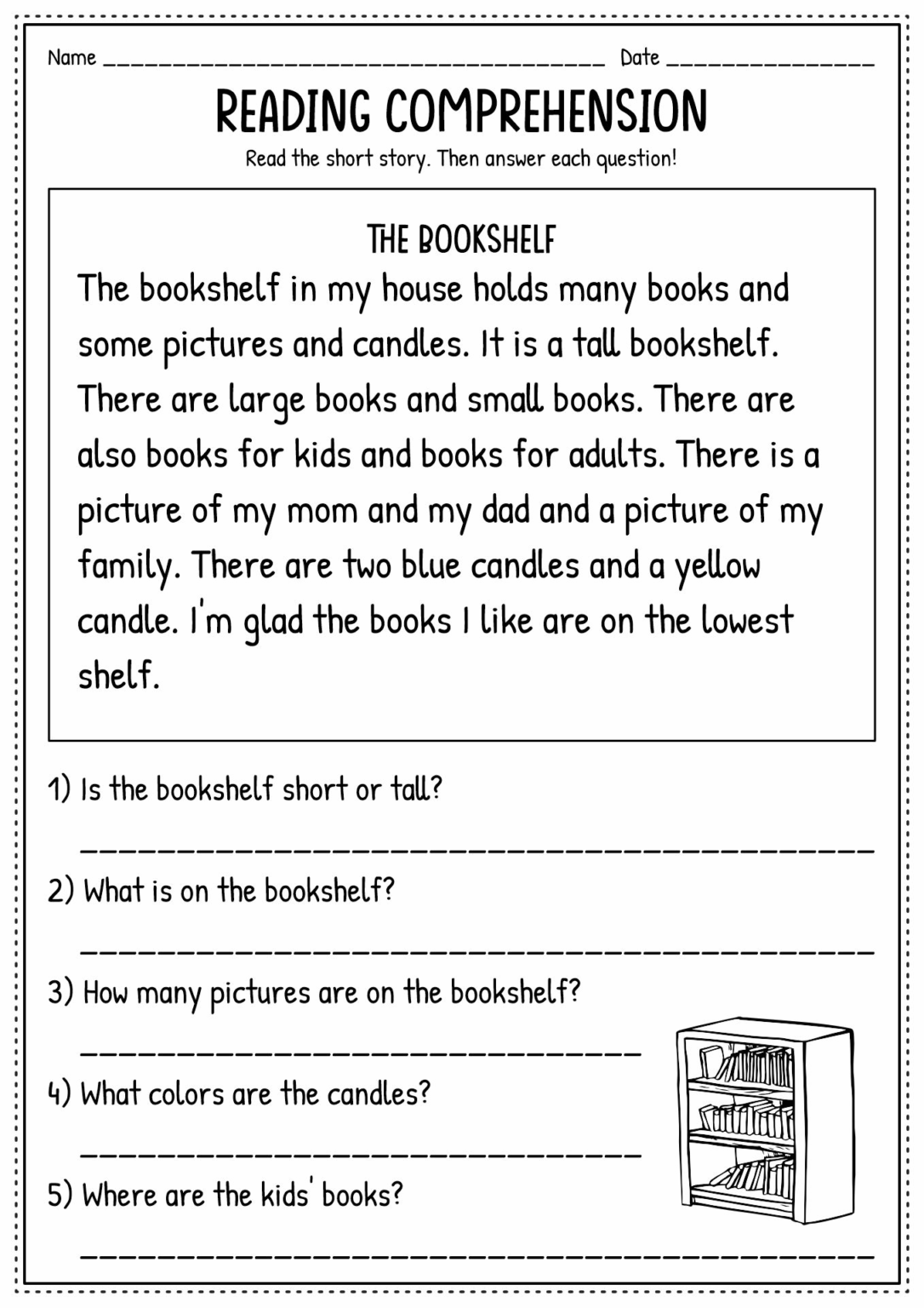 Second Grade Reading Comprehension Practice Worksheets - Worksheets ...