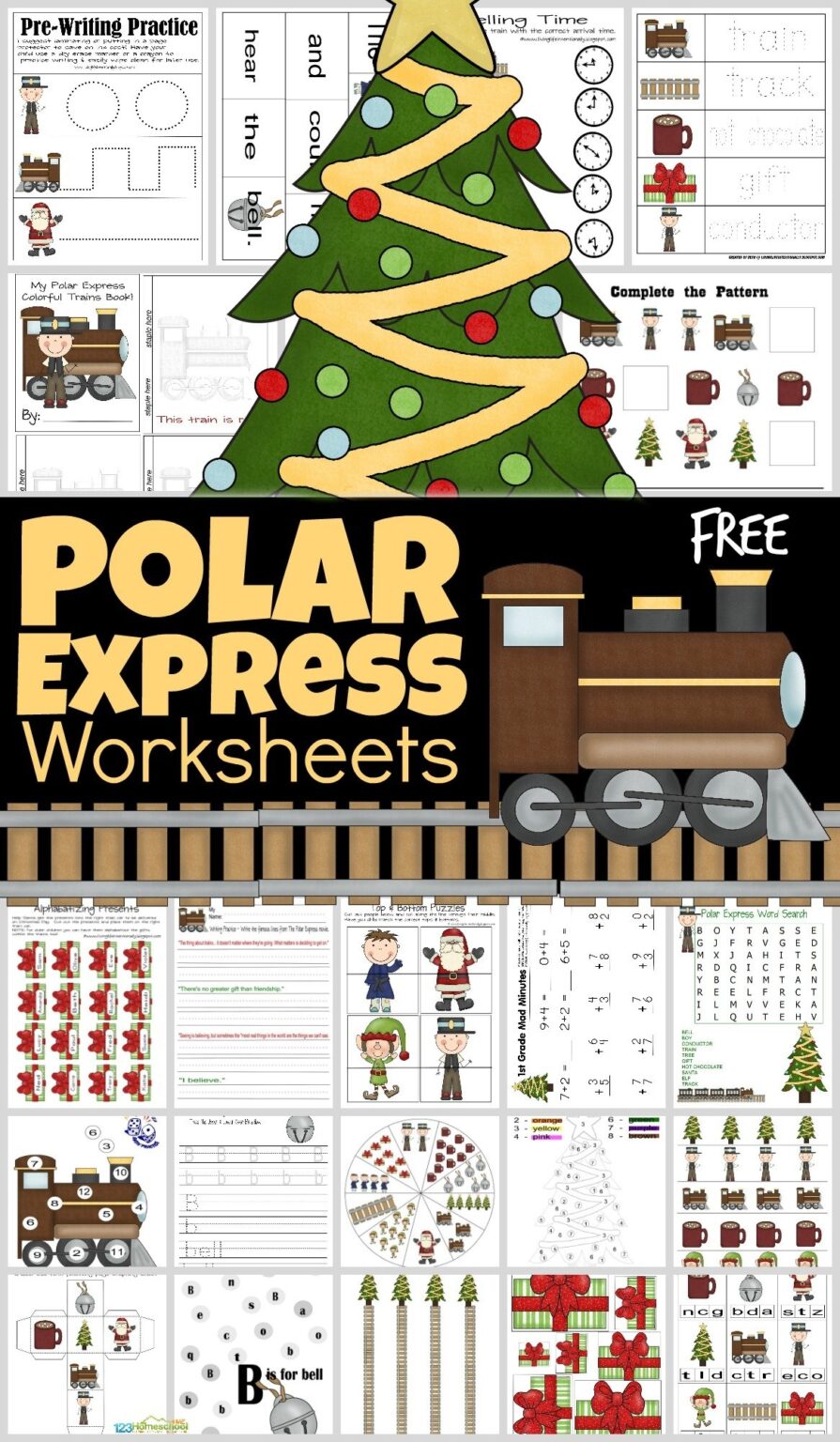 Polar Express Printables For Preschool - Worksheets Template Free