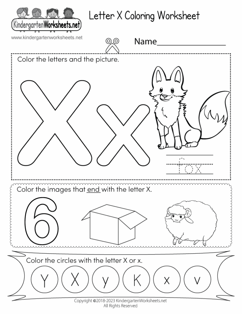 Letter X Free Printable Worksheets - Worksheets Template Free