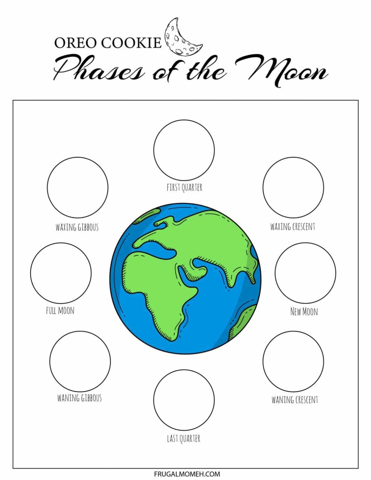 Free Printable Moon Worksheets - Worksheets Template Free