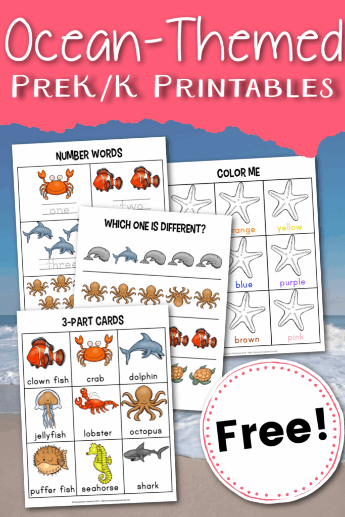 Preschool Aquarium Theme Printables - Worksheets Template Free