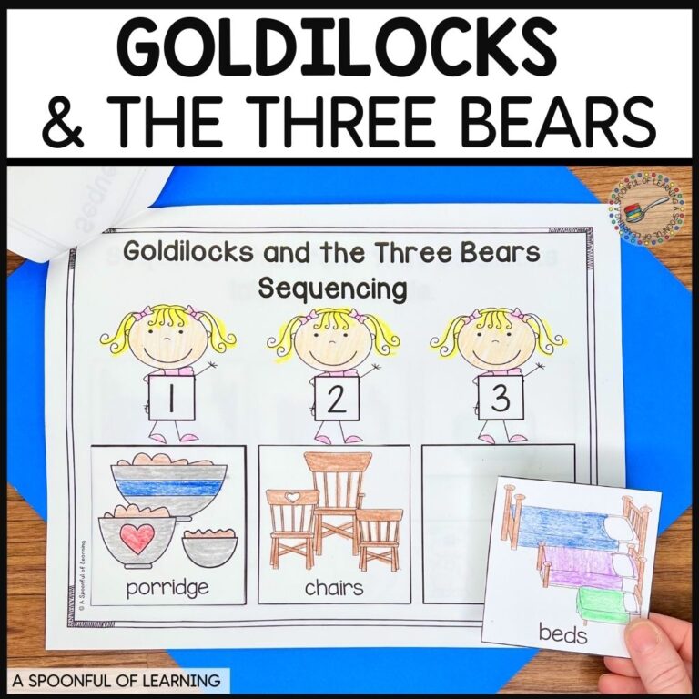 Goldilocks Preschool Printables - Worksheets Template Free