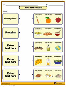 Middle School Free Printable Nutrition Worksheets - Worksheets Template ...