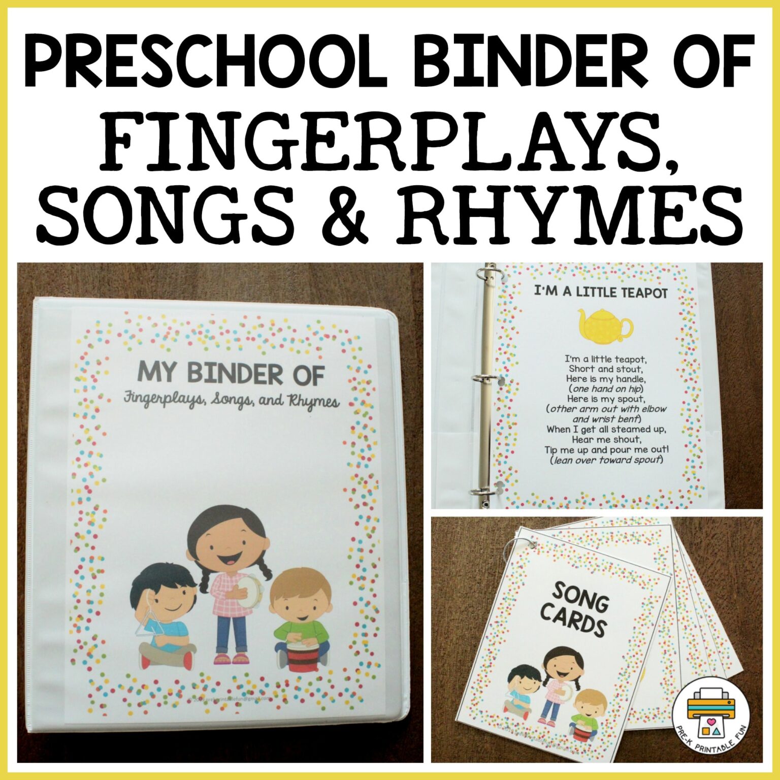 Preschool Songs And Fingerplays Printables - Worksheets Template Free