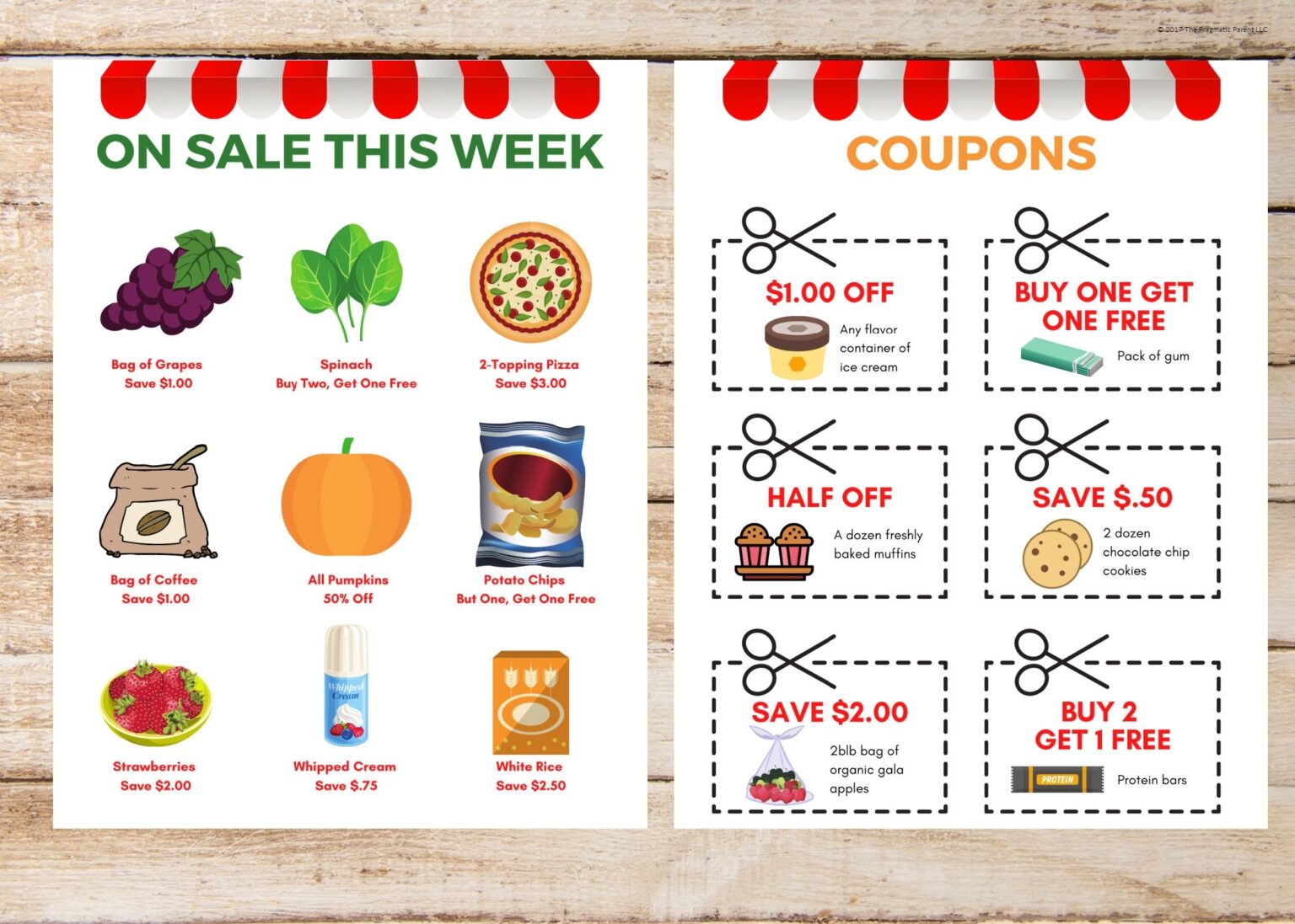 Grocery Store Printables For Preschool - Worksheets Template Free