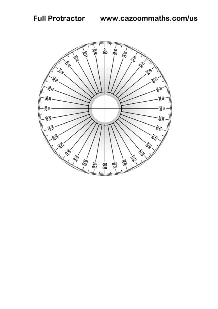 Free Printable Protractor Worksheets - Worksheets Template Free