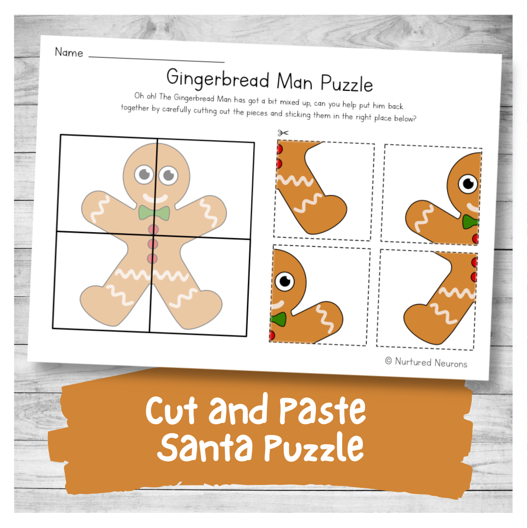 Gingerbread Man Printables Preschool - Worksheets Template Free