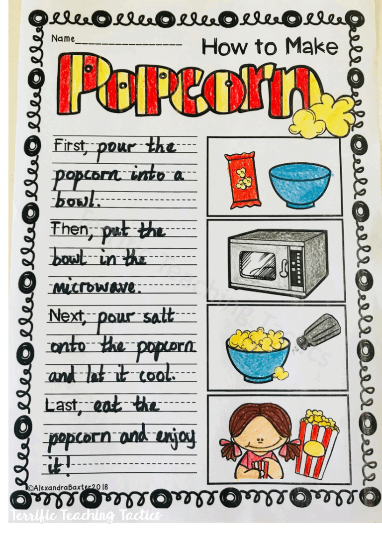 Free Printable Procedural Text Worksheets - Worksheets Template Free