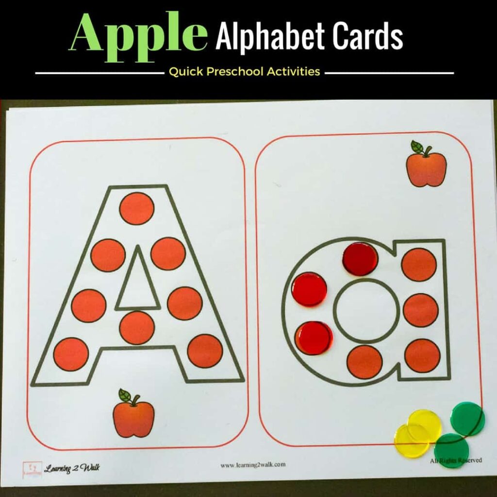 Preschool Apple Letter Printable - Worksheets Template Free