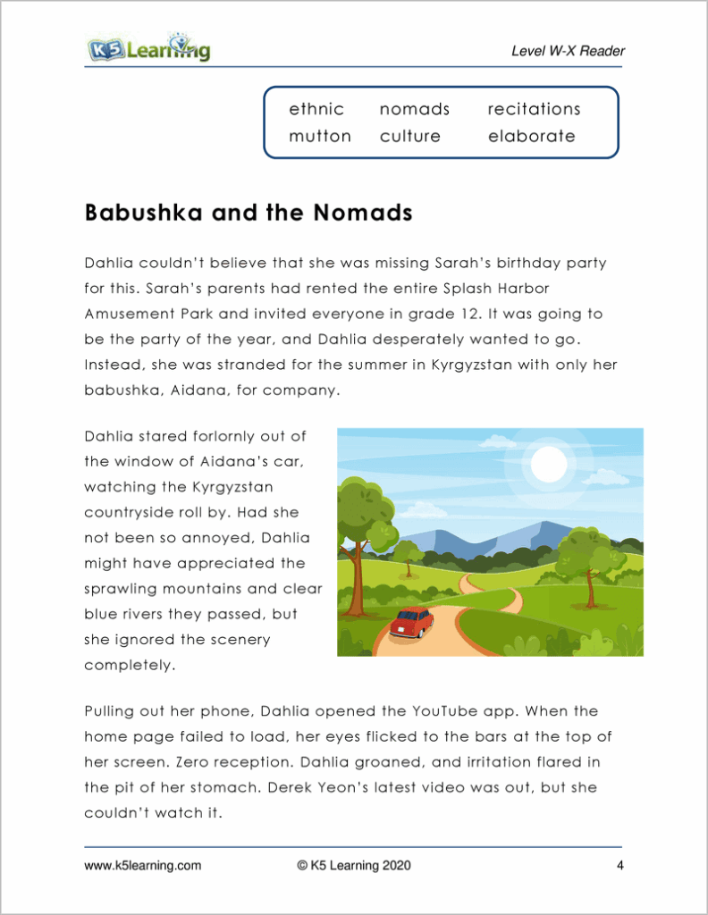 K5 Learning Reading Comprehension Worksheets - Worksheets Template Free