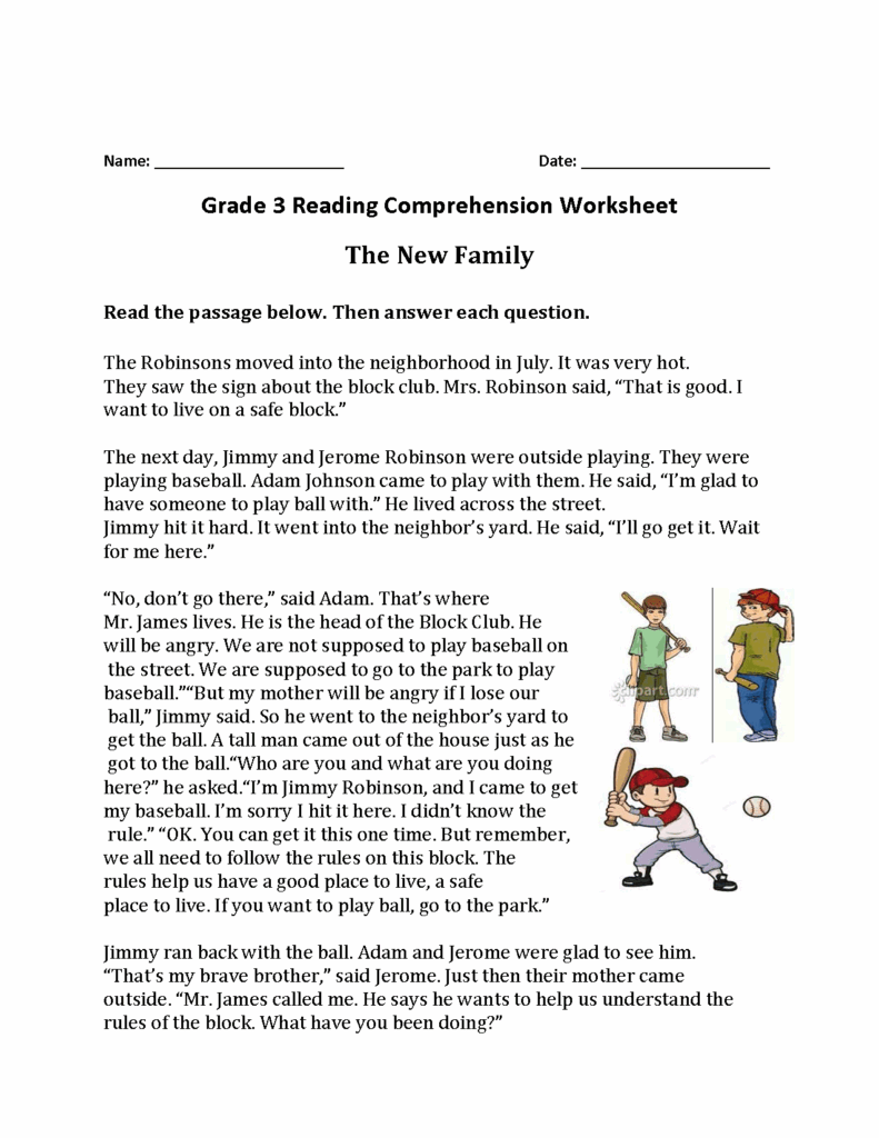 Reading Street 3rd Grade Comprehension Worksheets - Worksheets Template ...
