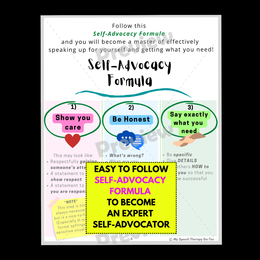 Free Printable Self Advocacy Skills Worksheets - Worksheets Template Free