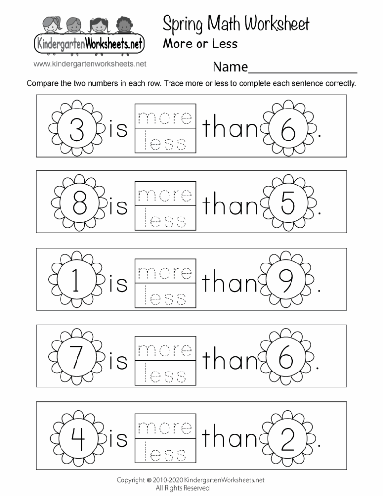 Kindergarten Math And English Worksheets - Worksheets Template Free