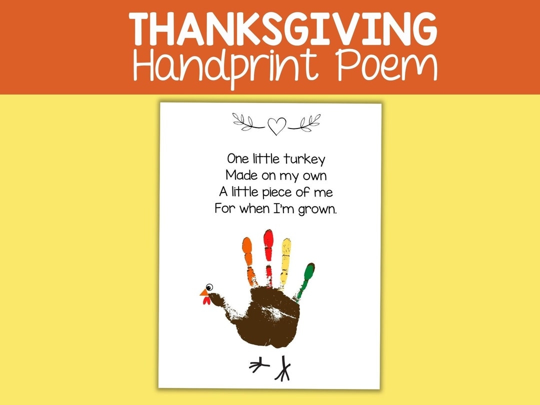 Turkey Poem For Preschool Printable - Worksheets Template Free