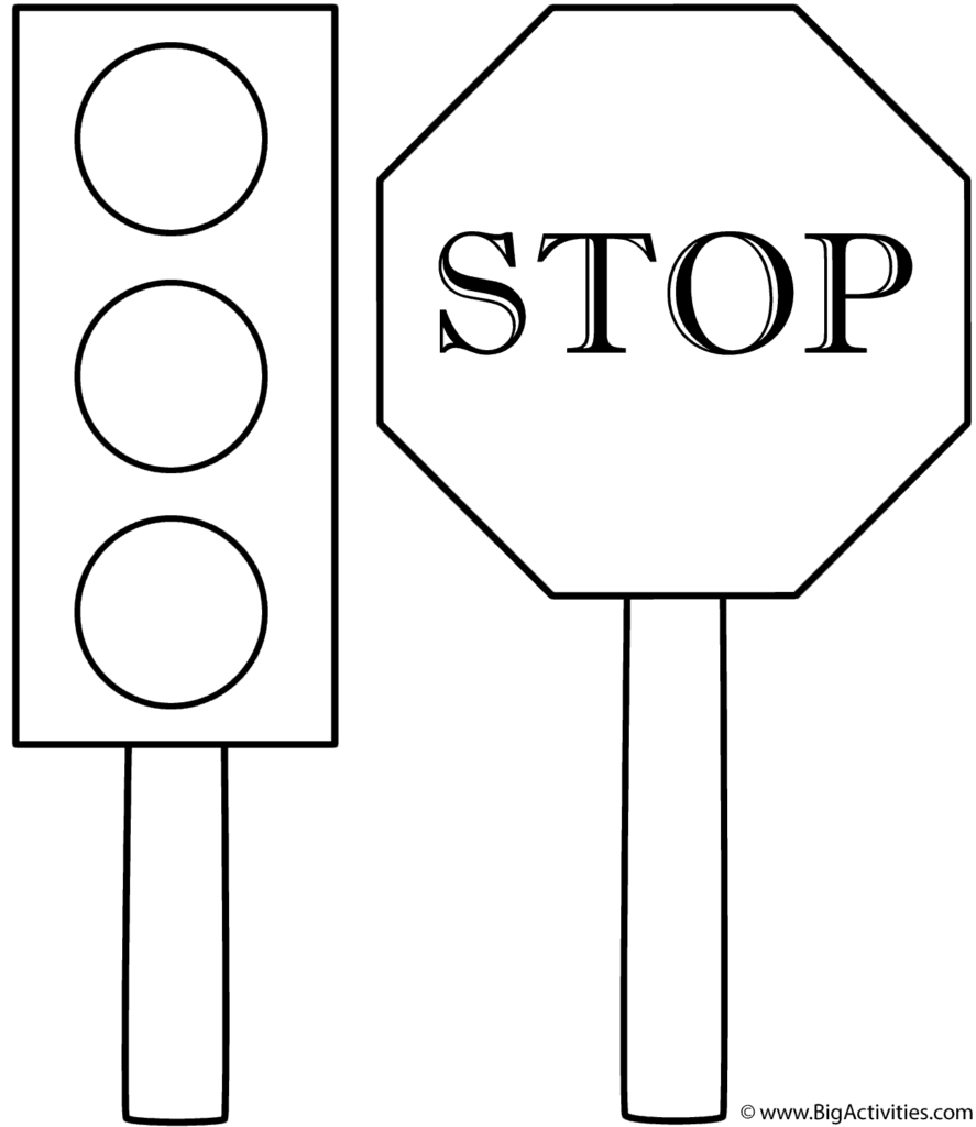 Preschool Printable Stop Sign - Worksheets Template Free