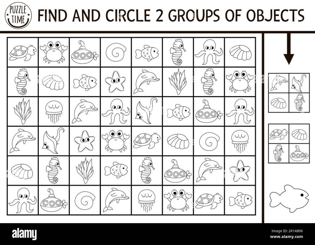 Seek And Find Preschool Printables - Worksheets Template Free